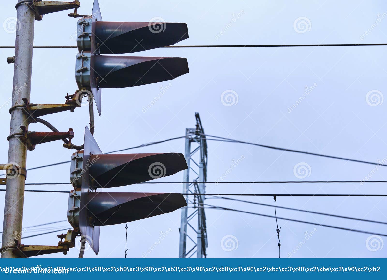 Semafoor Op De Kleur Van Het Algemene Spoorwegplan Stock Foto - Image ...