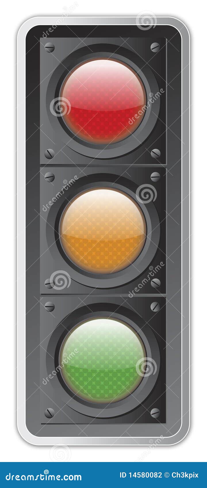 Semafori illustrazione di stock. Illustrazione di verde - 14580082