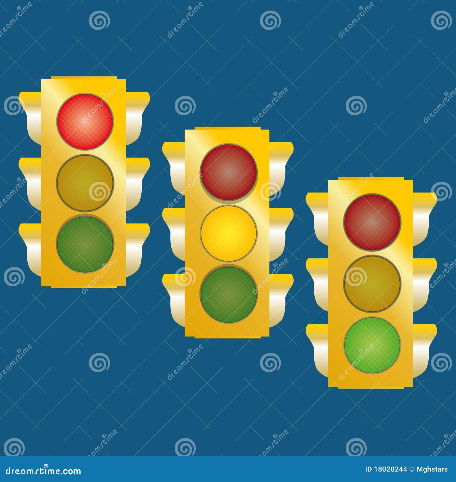 Semafori illustrazione di stock. Illustrazione di luce - 18020244