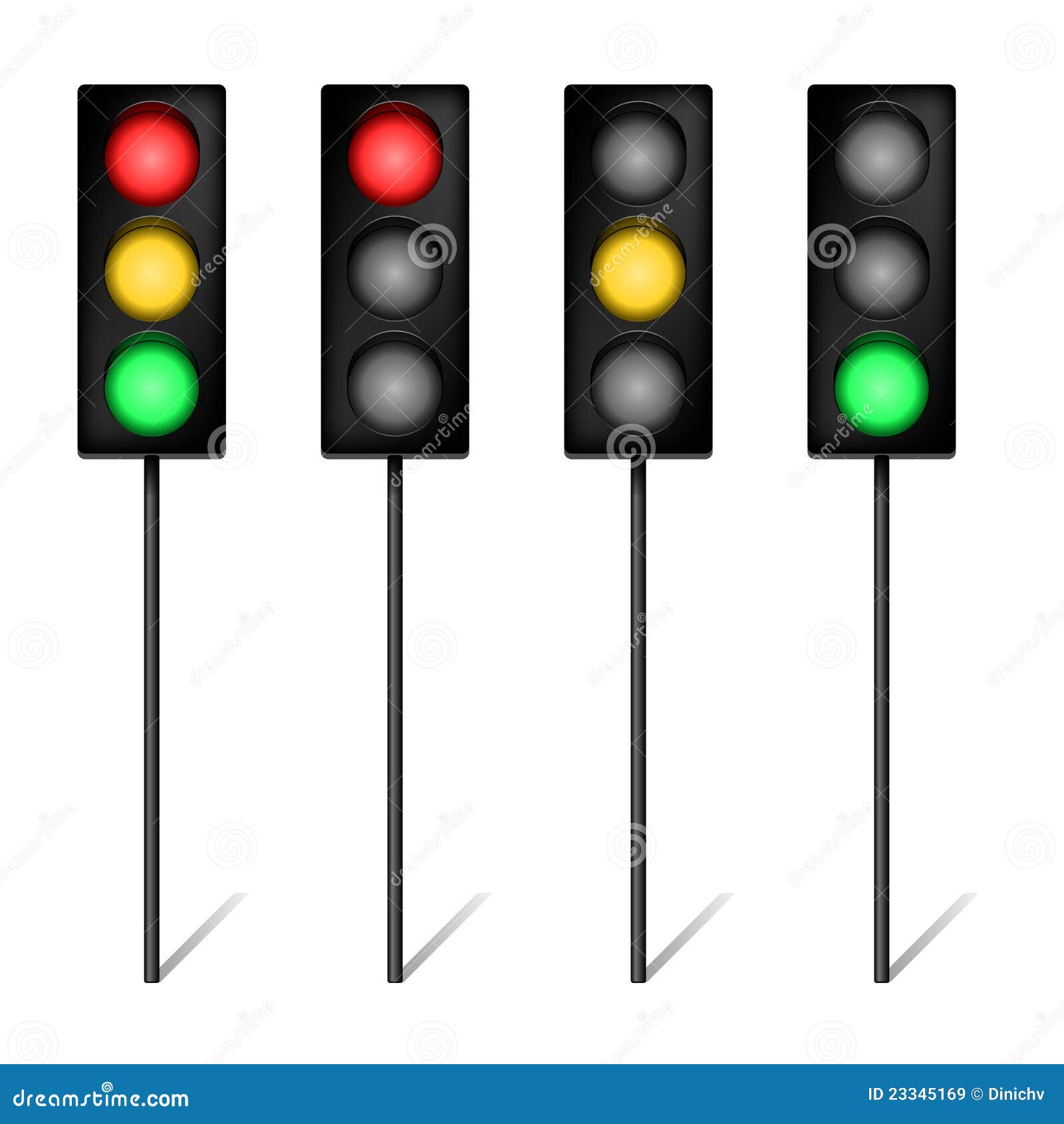 Semafori illustrazione vettoriale. Illustrazione di segnale - 23345169