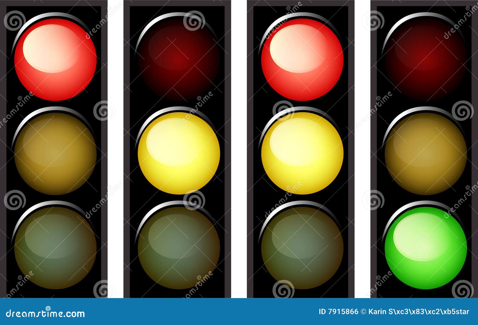 Semafori di vettore illustrazione vettoriale. Illustrazione di luce ...