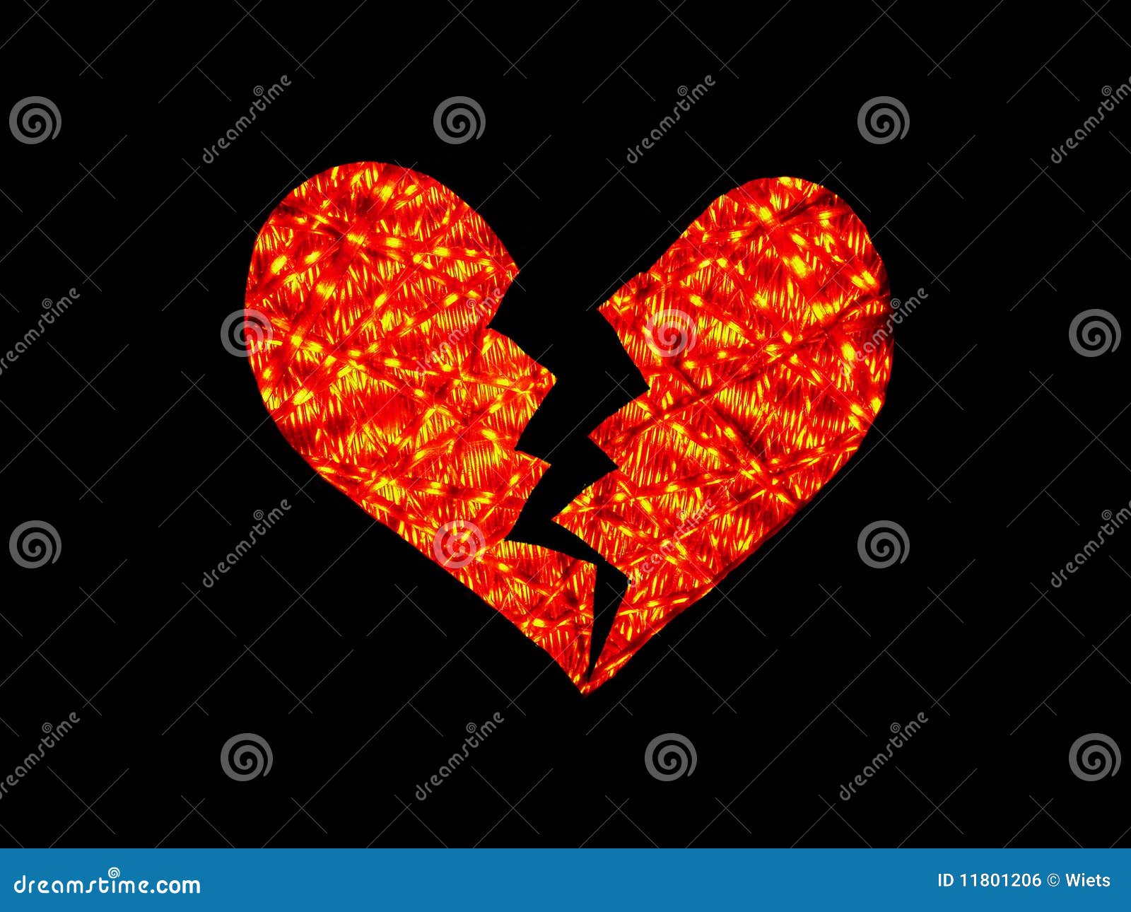 Semaforo del cuore rotto fotografia stock. Immagine di spaccatura ...