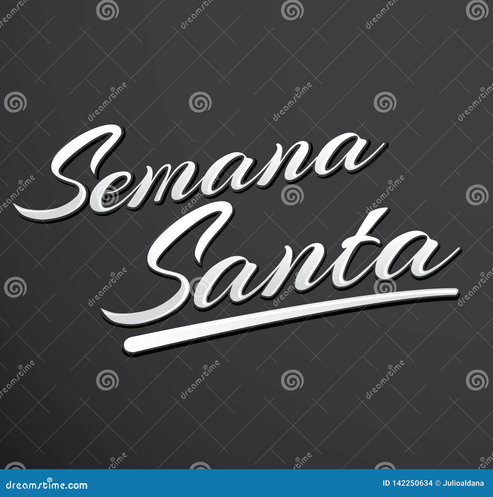 Semana Santa, Translation: Holy Week, Latin Religious Tradition, Vector ...