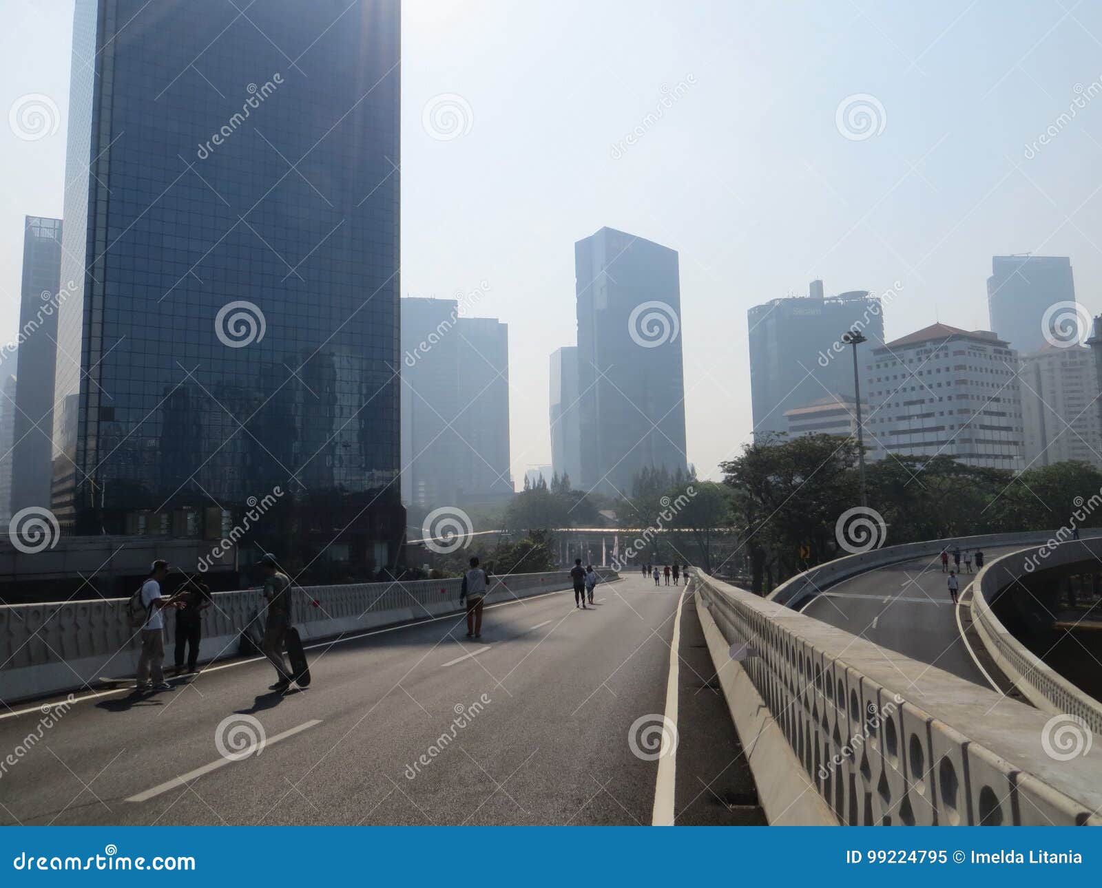 Semanggi Interchange, Jakarta Editorial Image - Image of nature ...