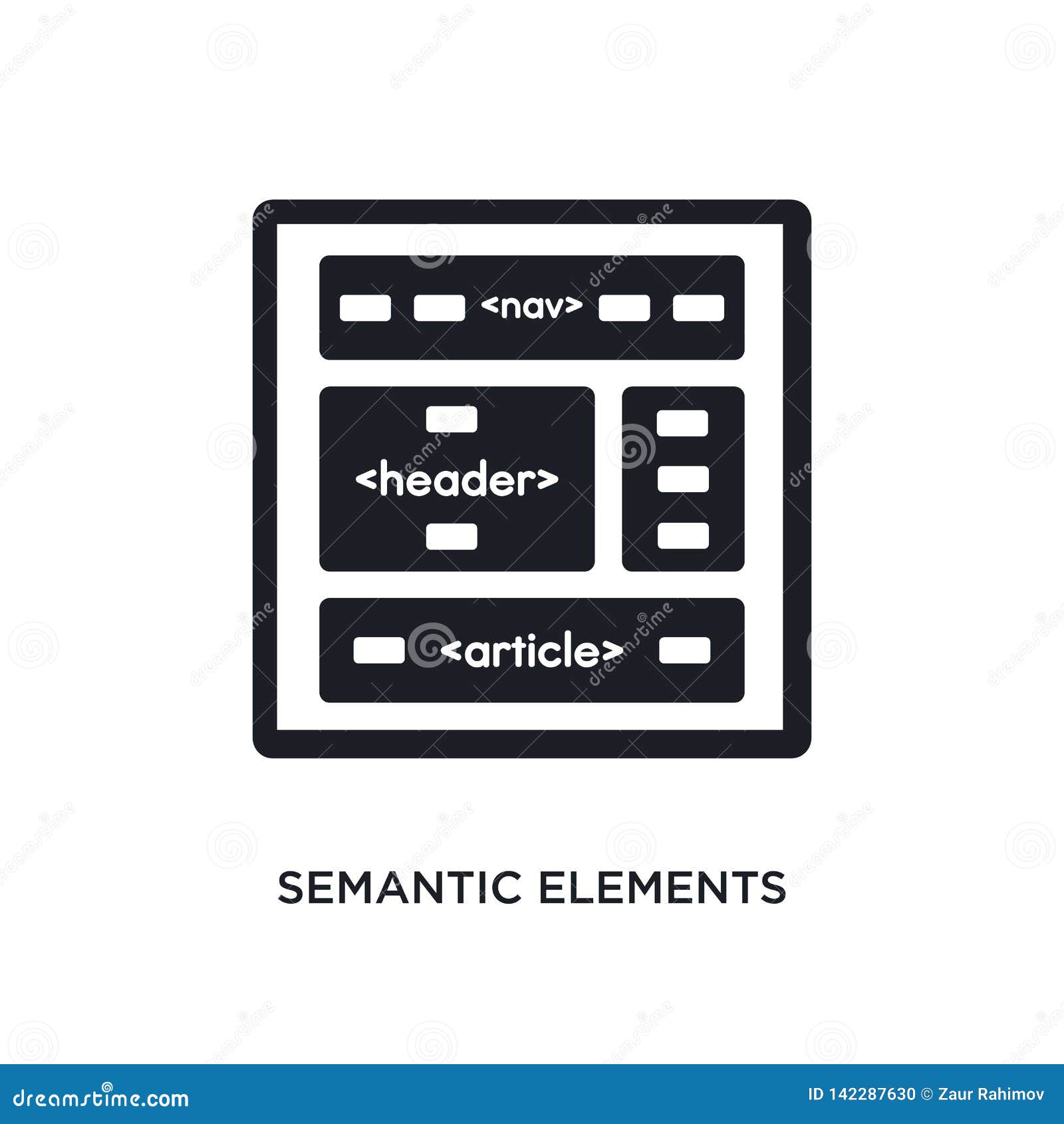 Semantic Elements Icon. Trendy Flat Vector Semantic Elements Icon On ... Semantic Elements Icon. Trendy Flat Vector Semantic Elements Icon On ...