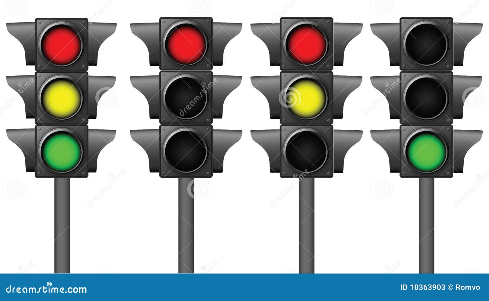 Semaphore_colors stock vector. Illustration of control - 10363903