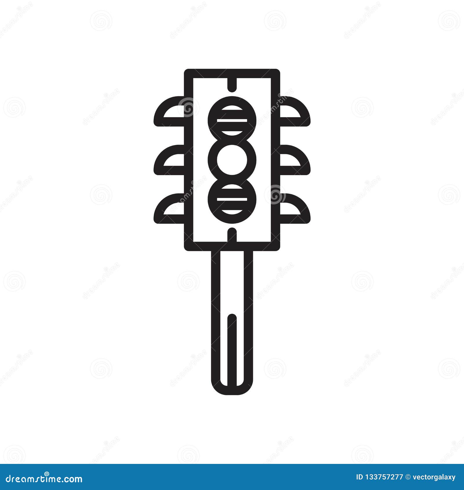 Semaphore Lights Icon Vector Sign and Symbol Isolated on White ...