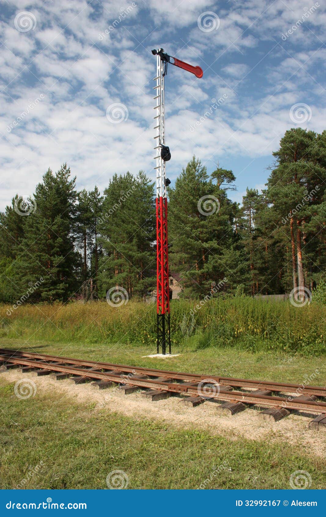Semaphore on Pereslavl Rail Stock Image - Image of museum, rails: 32992167