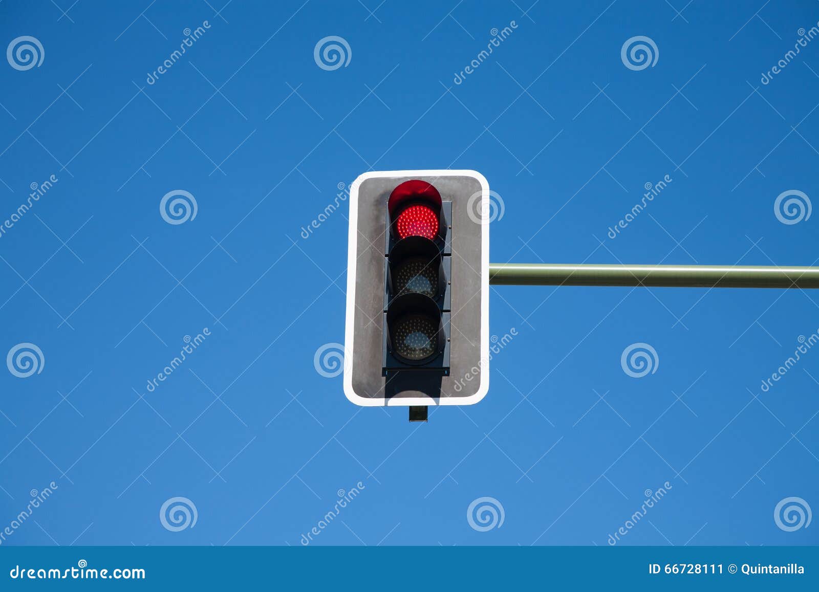 Semaphore red light on stock image. Image of advice, exterior - 66728111
