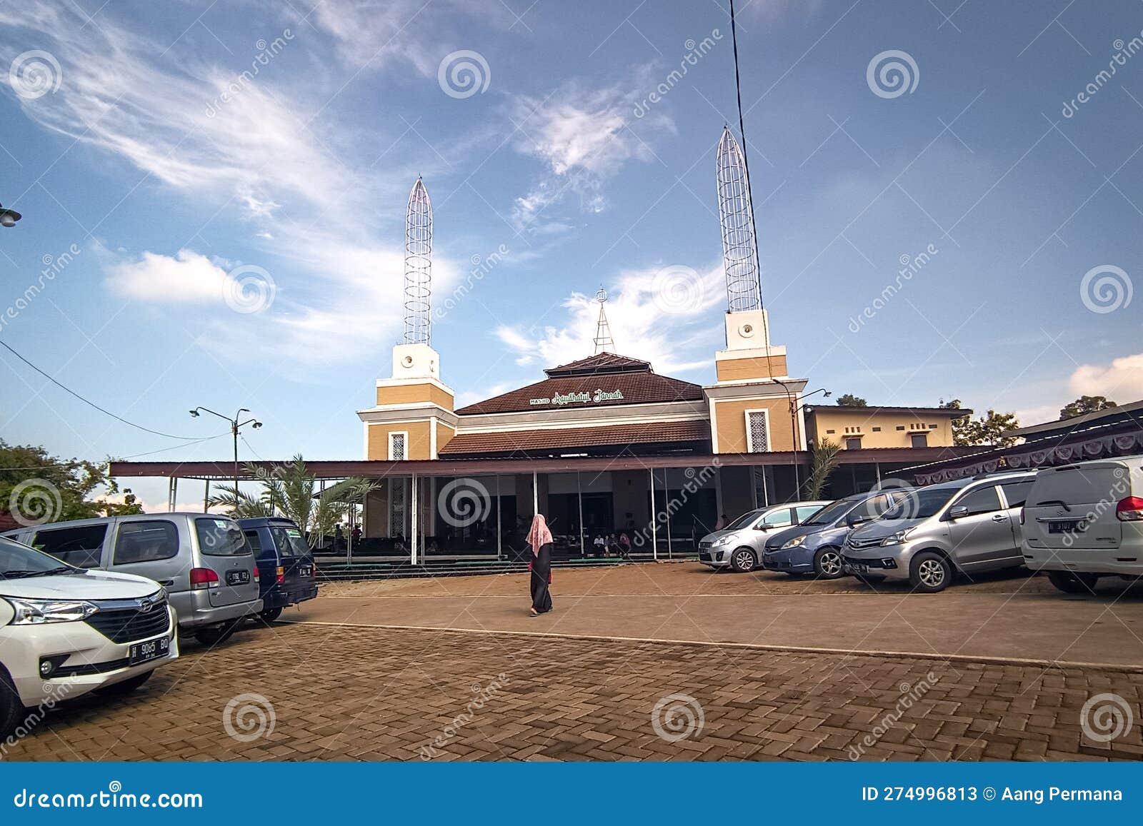 04/12/2023 Semarang Central Java Indonesia, Mosque Building in Islamic ...
