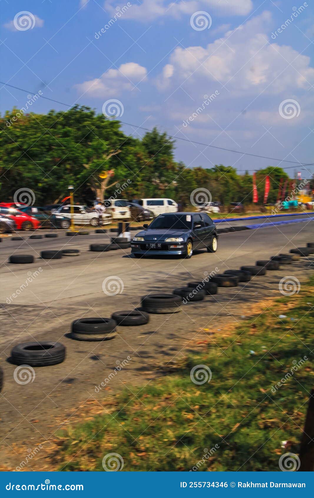 Honda Civic Si EF Drag Car Racing on Local Drag Strip Editorial Photo ...