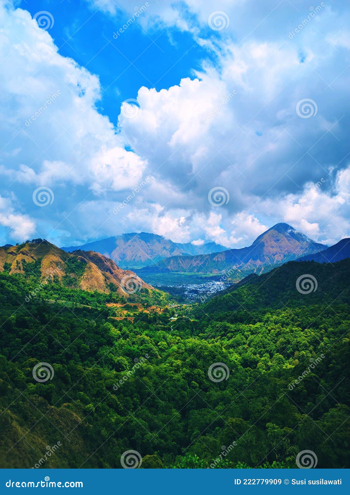 Sembalun Lombok view stock image. Image of sembalun - 222779909