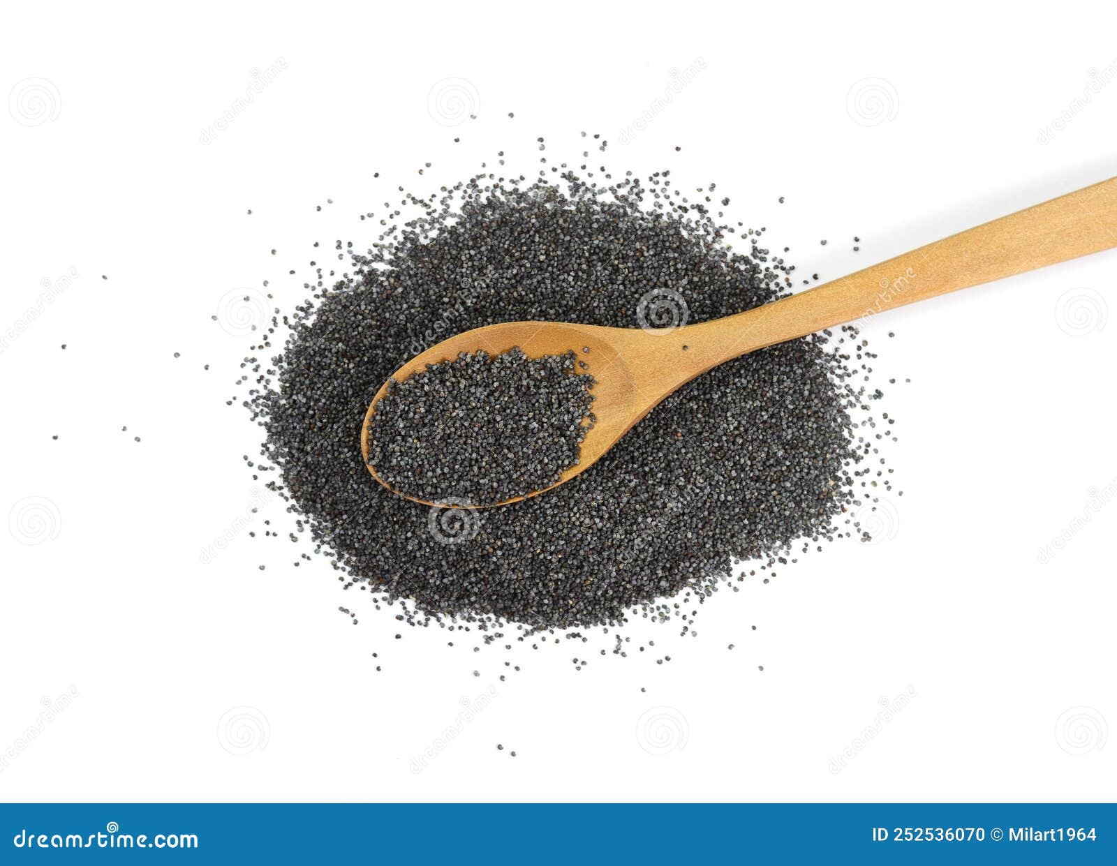 Sementes De Papoila Isoladas Em Fundo Branco. Foto de Stock - Imagem de ...