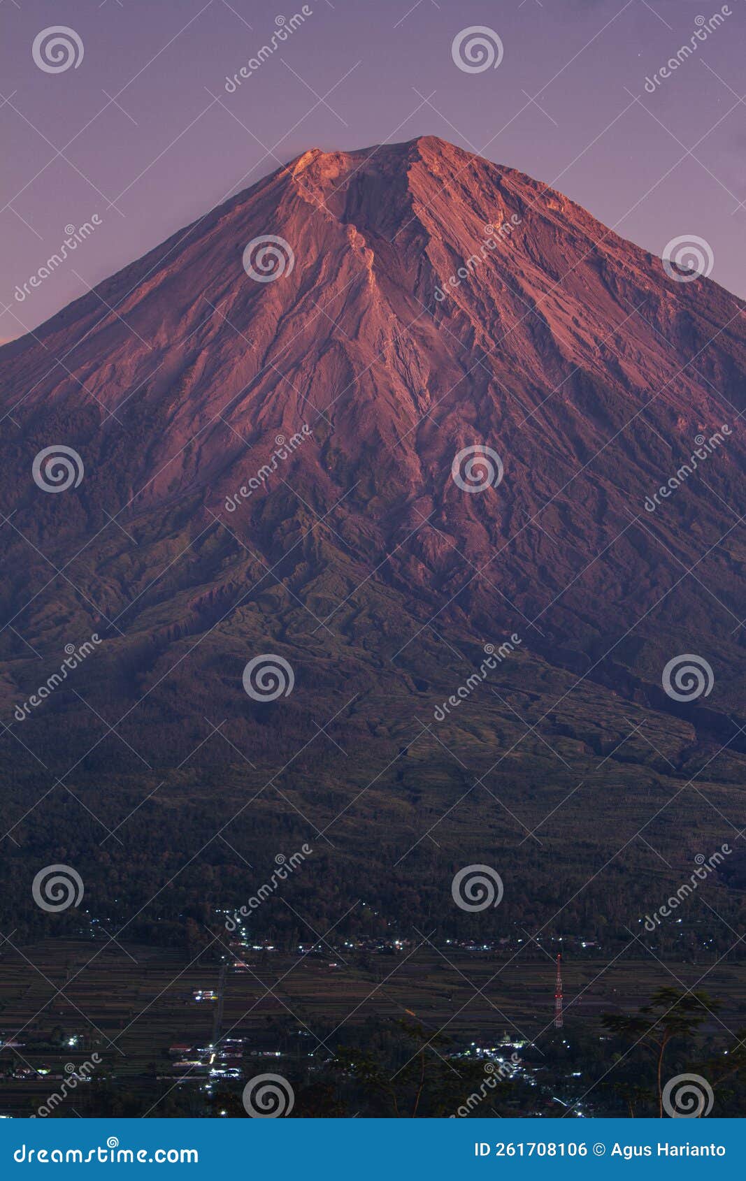 Semeru Mountain stock photo. Image of summit, view, badlands - 261708106