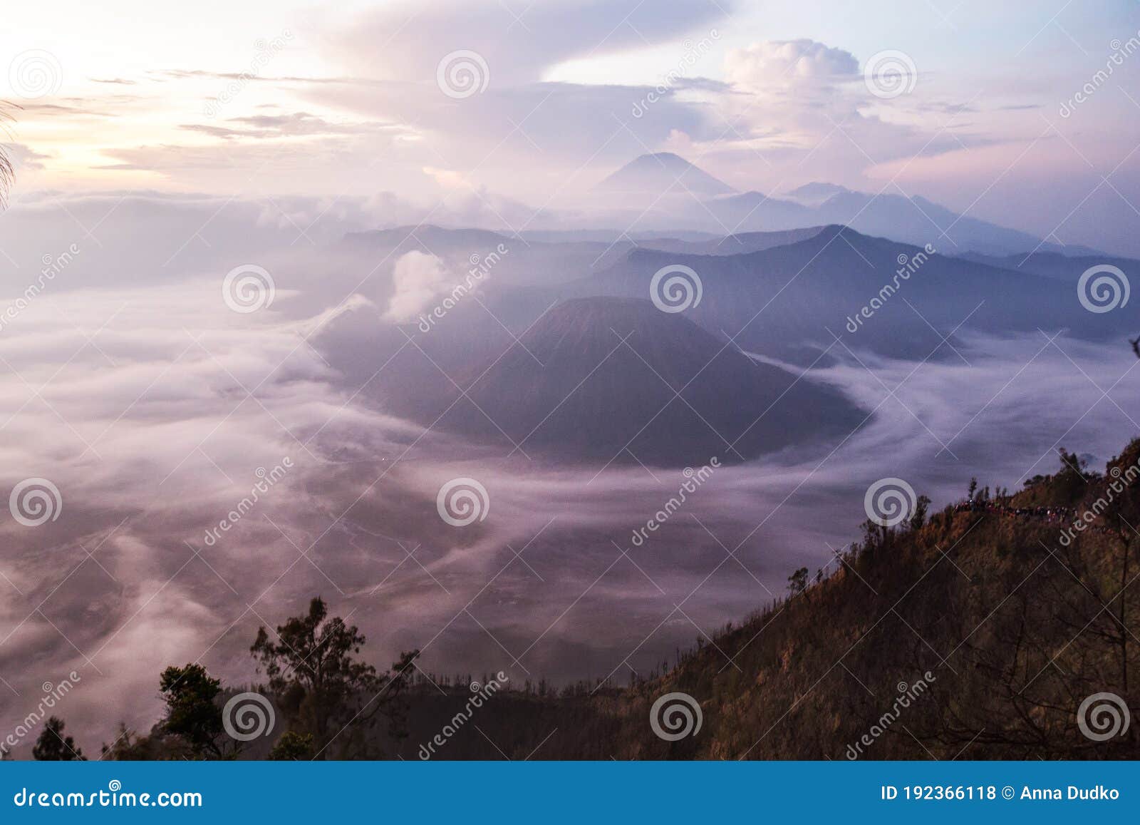 Semeru Peak at the Sunrise, Java, Indonesia Stock Photo - Image of java ...