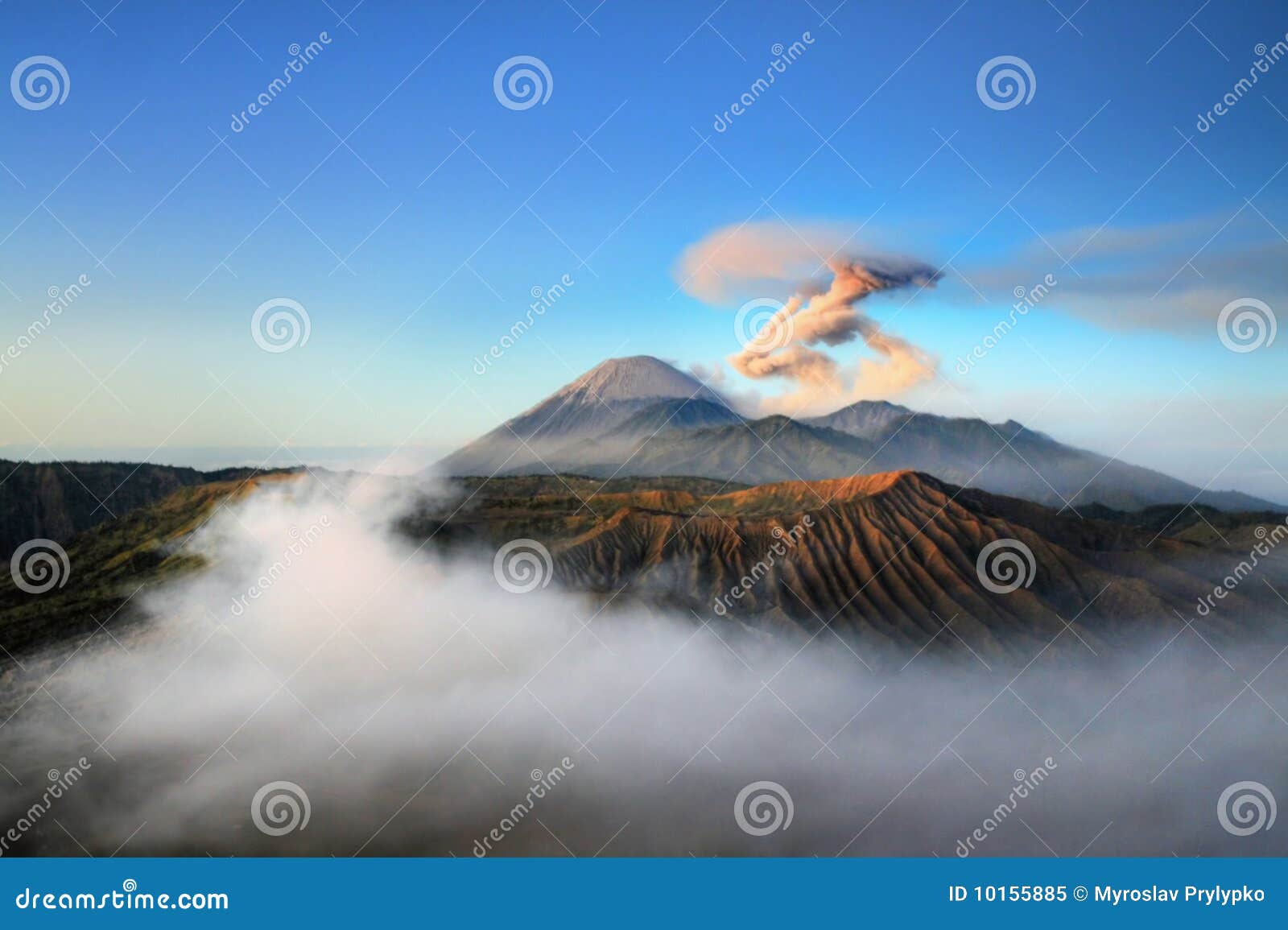 Semeru volcano stock image. Image of lava, highest, asia - 10155885
