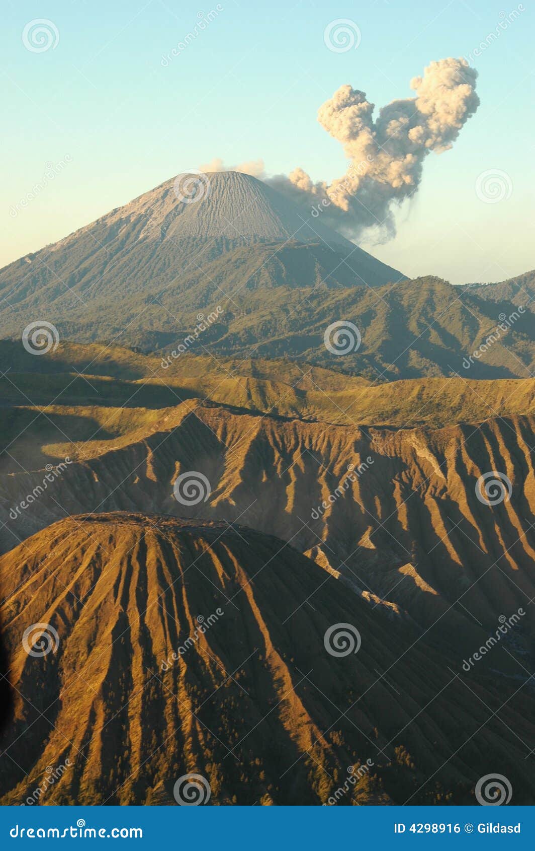 Semeru Volcano Eruption Night Royalty-Free Stock Image | CartoonDealer ...