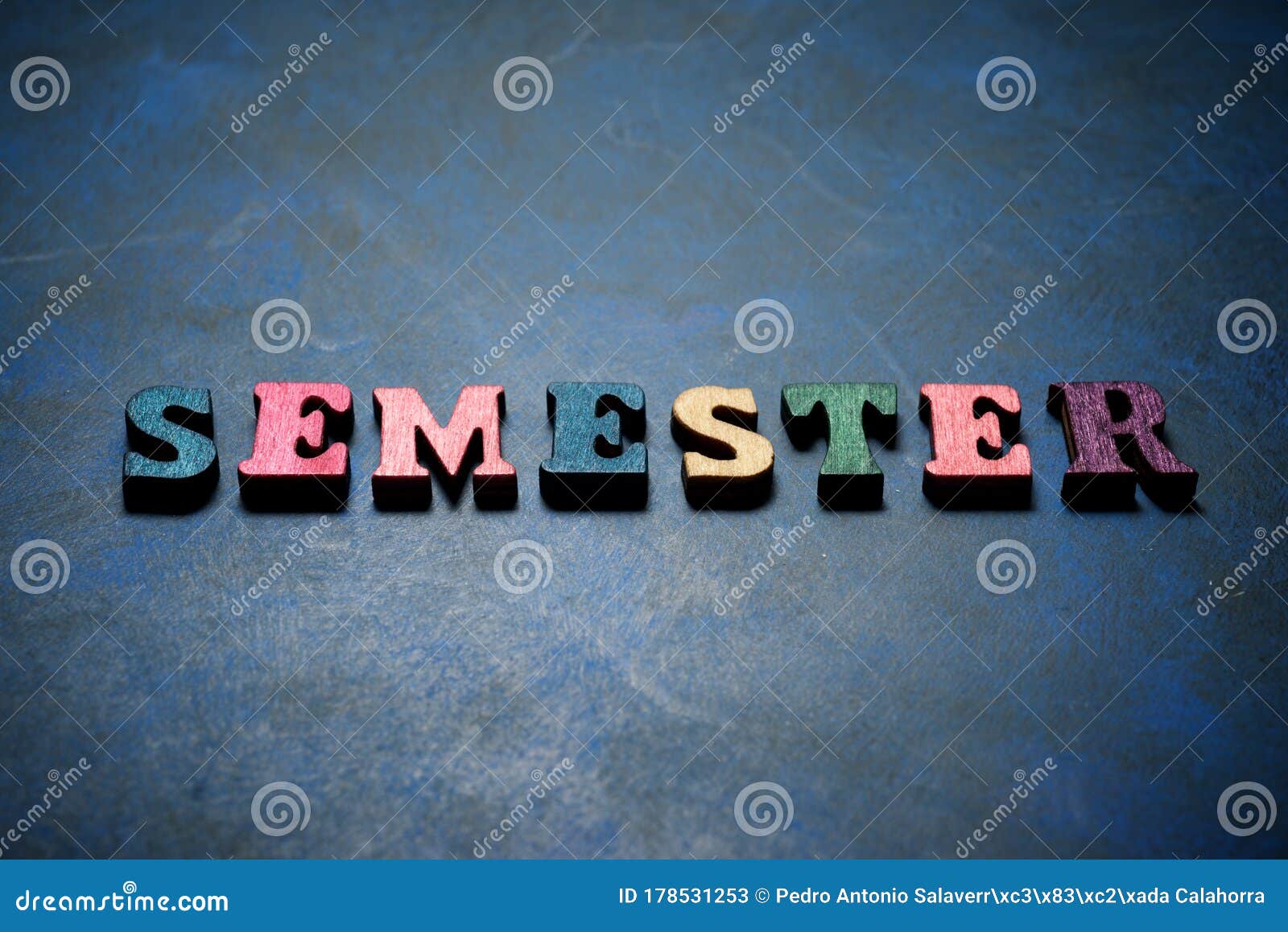 Semester word view stock image. Image of handmade, letters - 178531253
