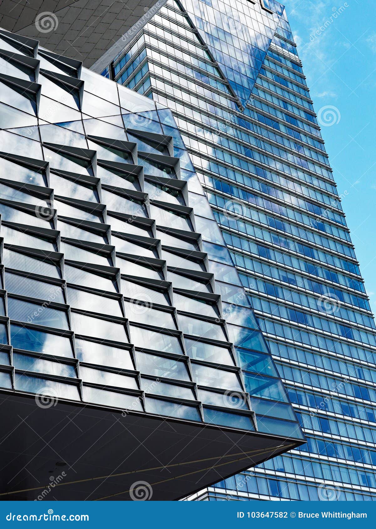 Geometric Pattern, Skyscraper Window Reflections Stock Photo - Image of ...