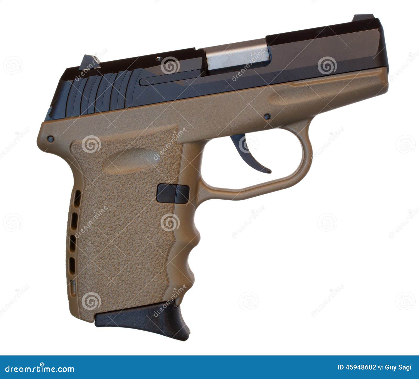 Semi Auto Handgun stock photo. Image of isolated, firearm - 45948602