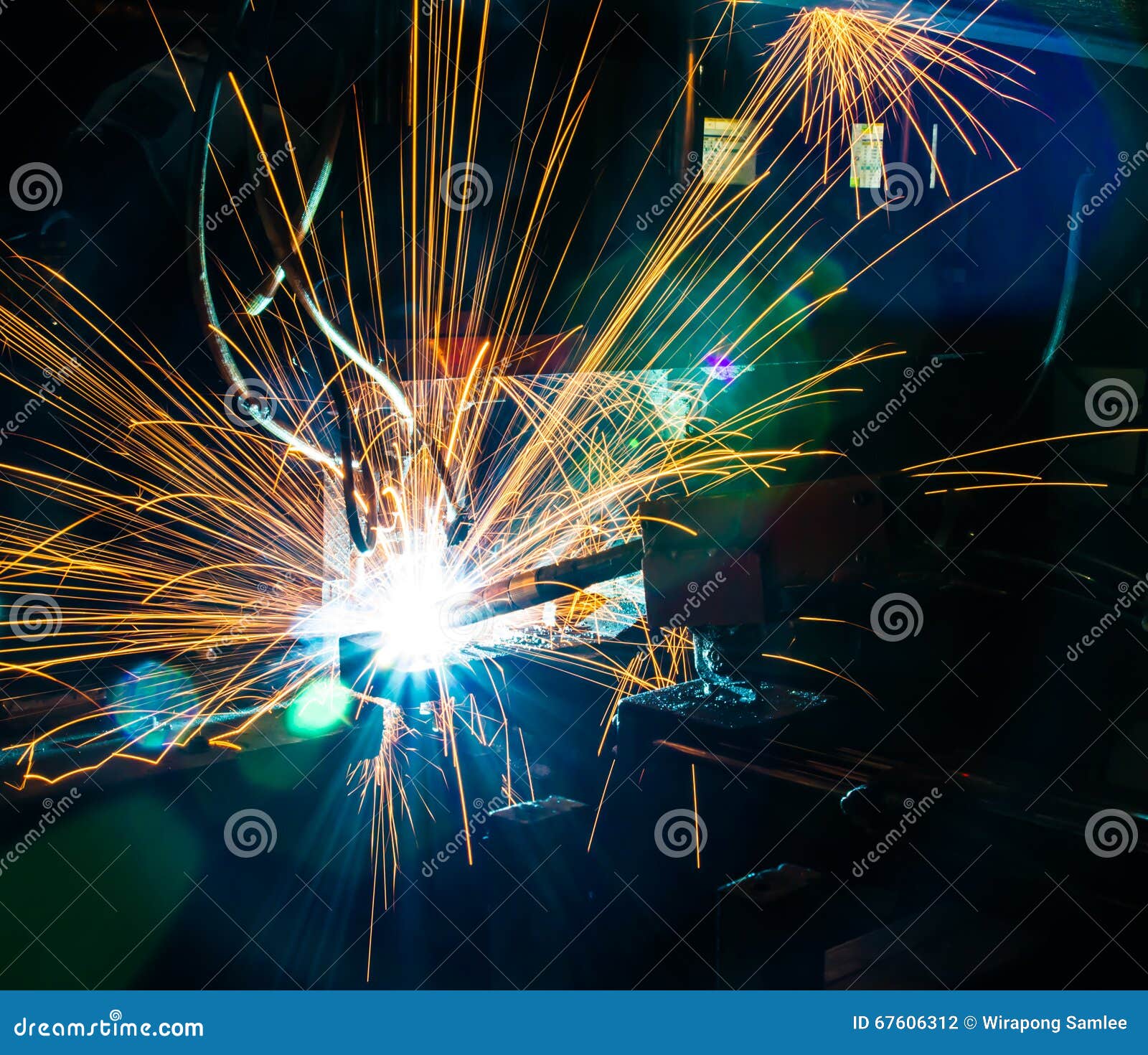 Semi auto welding stock photo. Image of manufacture, auto - 67606312