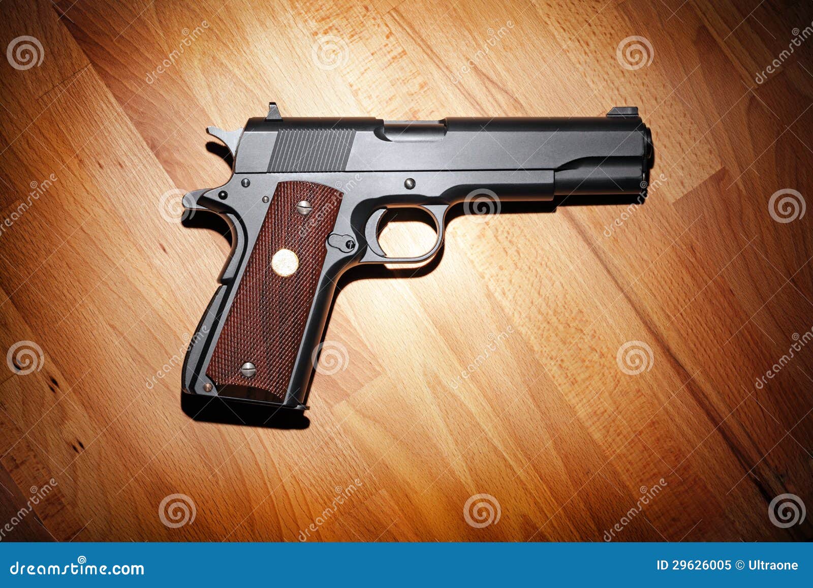Legendary US .45 Caliber Handgun. Stock Image | CartoonDealer.com #26209003
