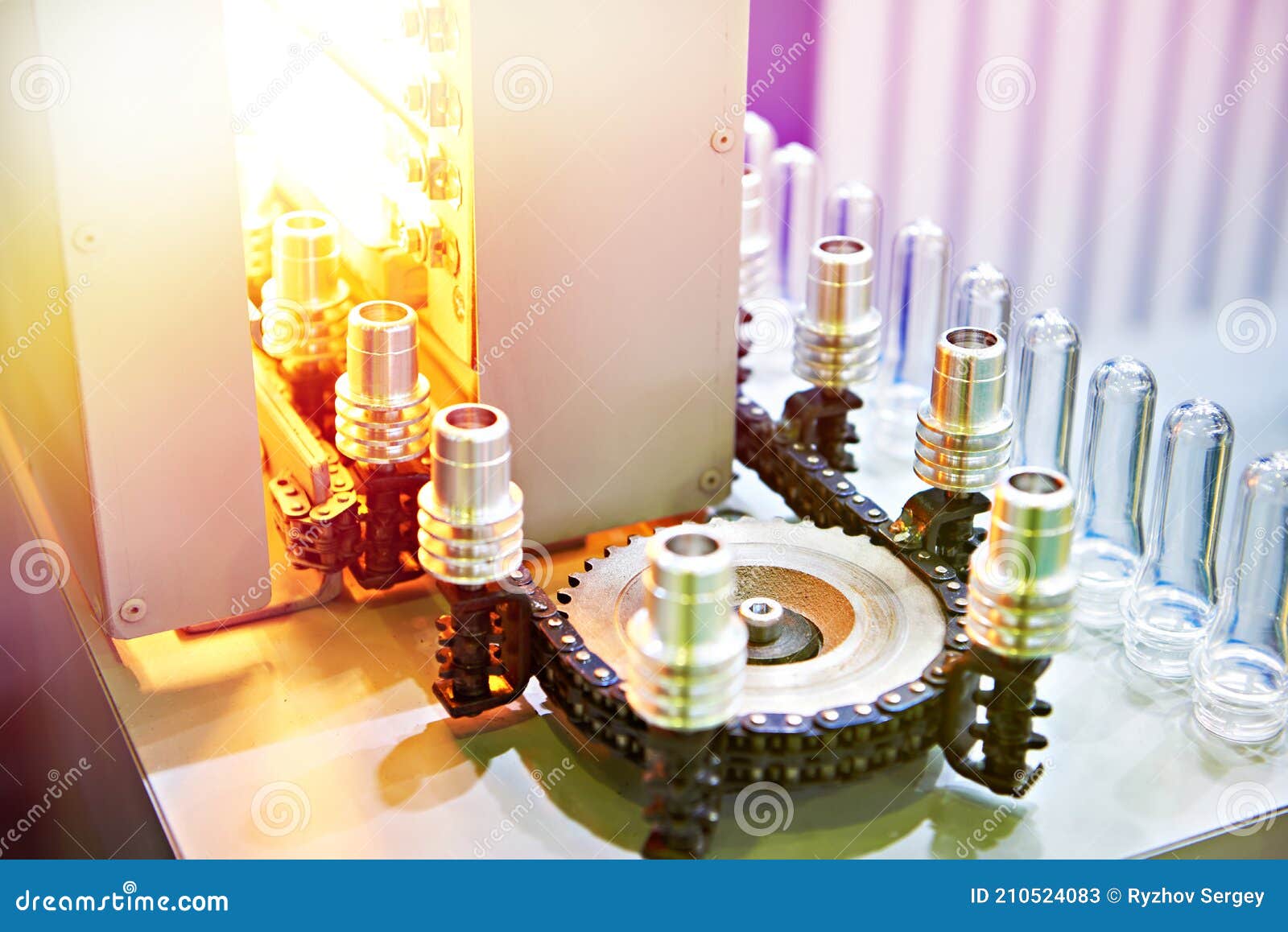 Semi-automatic Blowing Machine Stock Image - Image of industry, melting ...