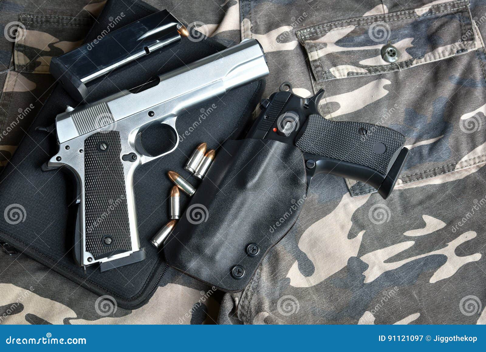 Semi-automatic Knife With Fuse. Safe To Wear Knife. Royalty-Free Stock ...