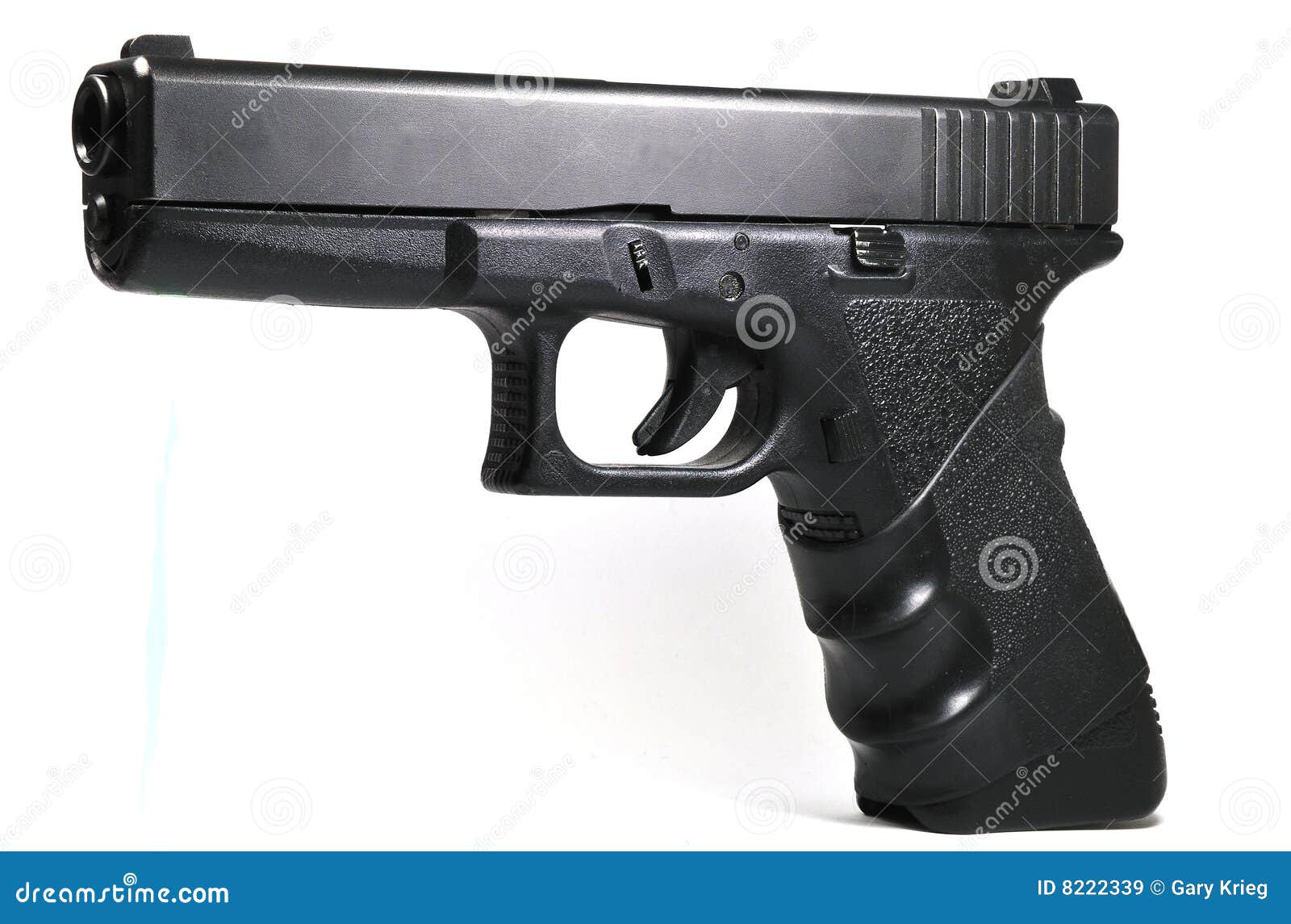 Semi-automatic handgun stock image. Image of action, police - 8222339