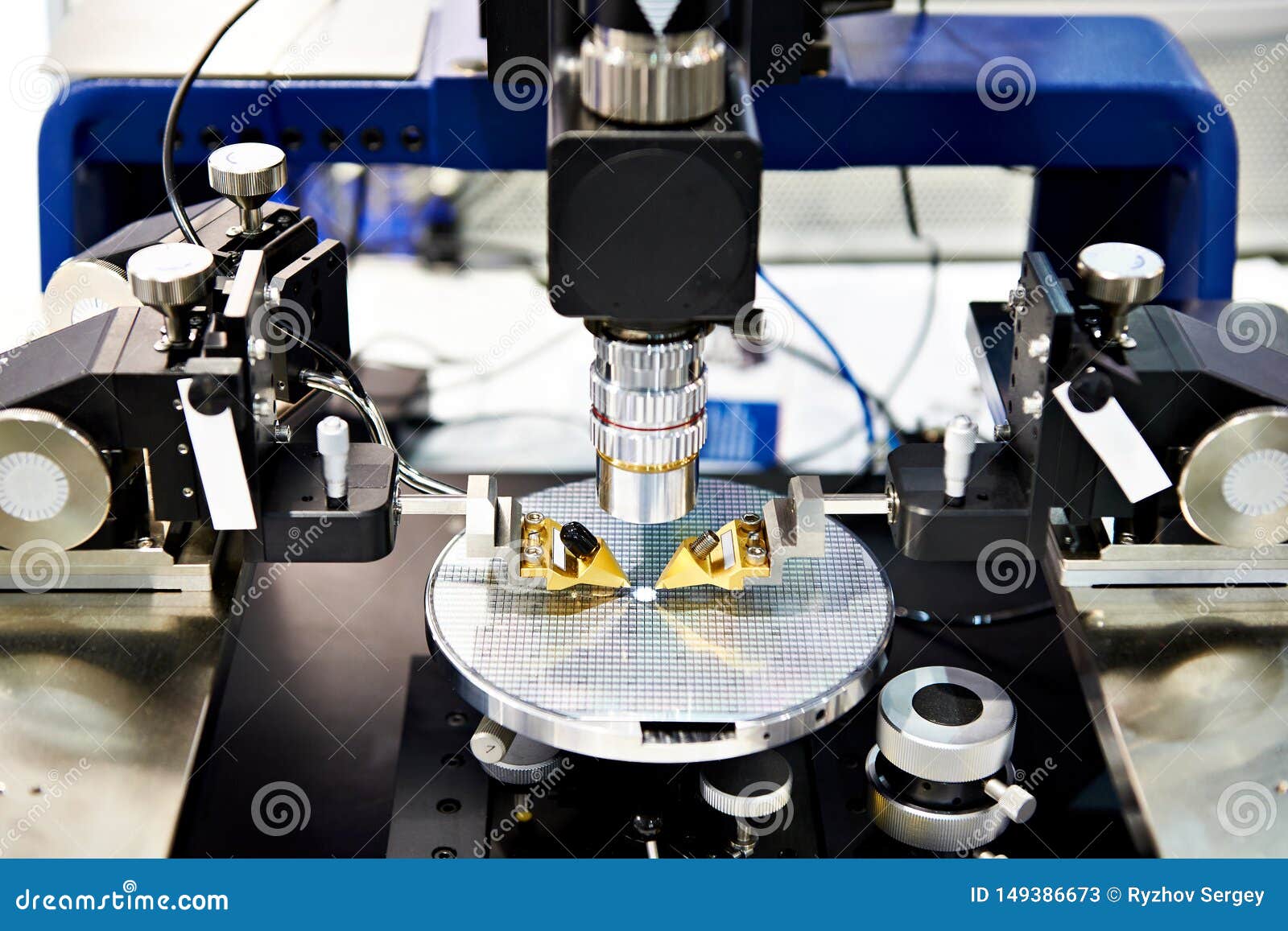 Semi-automatic Probe System Stock Image - Image of building, circuit ...
