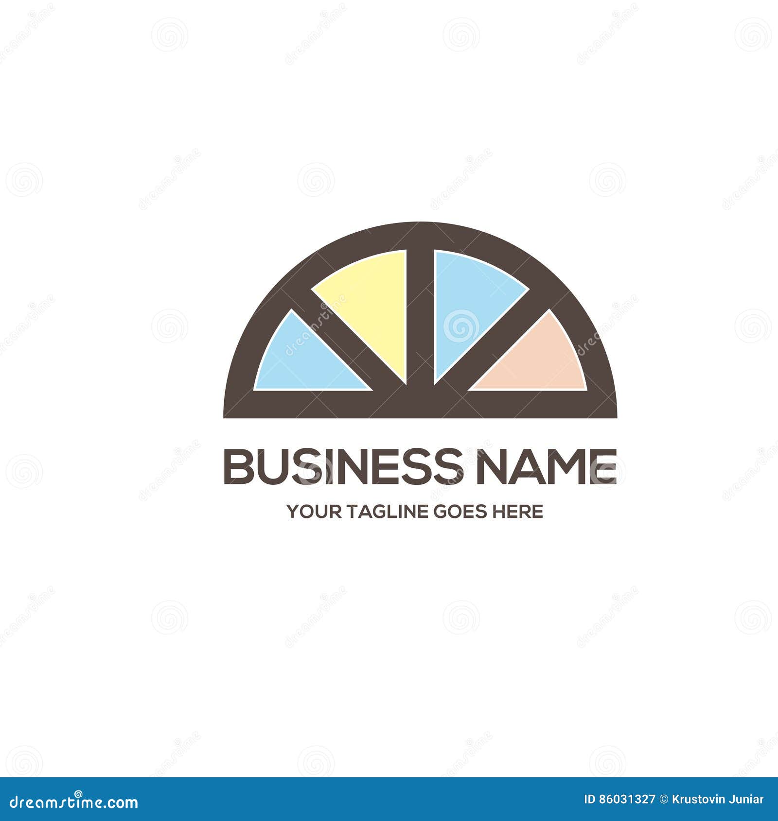 Semi-círculo decorativo ilustración del vector. Ilustración de interior ...