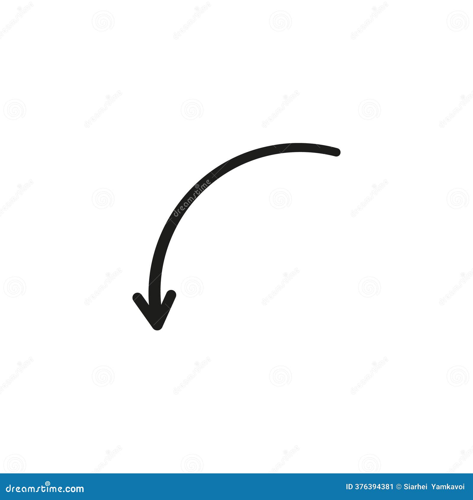 Arrow Semicircular Rounded Curved Shape. Cartoon Vector | CartoonDealer ...