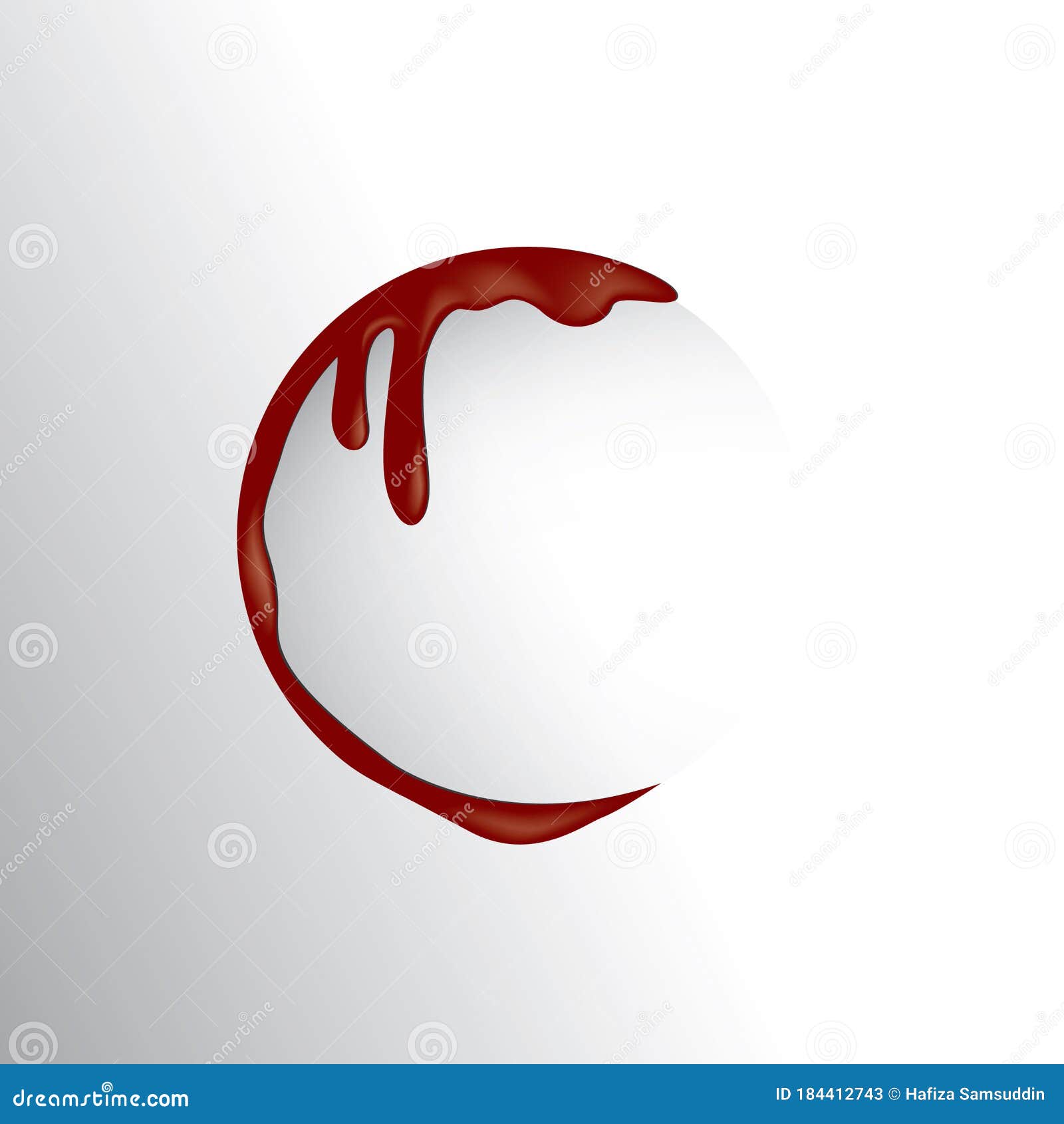 Blood Set. Drippings Blood On White Background. Vector | CartoonDealer ...