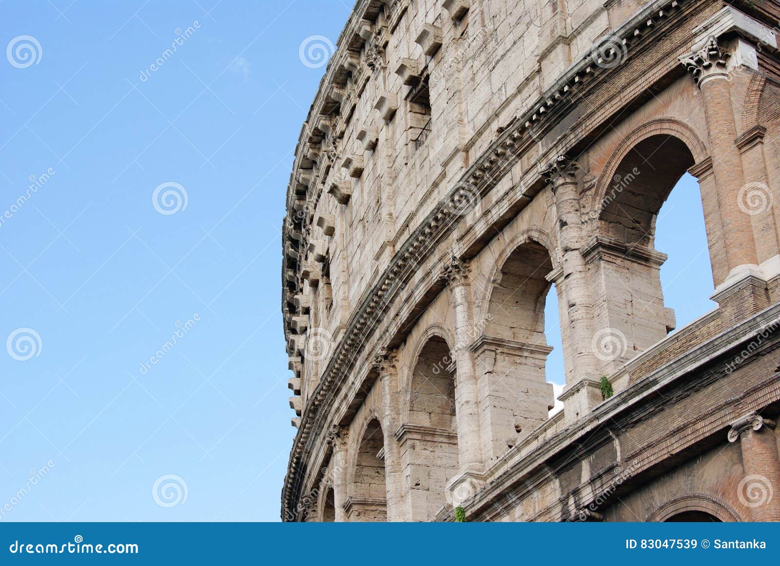 Semi-circular Building with Arched Windows Stock Image - Image of large ...