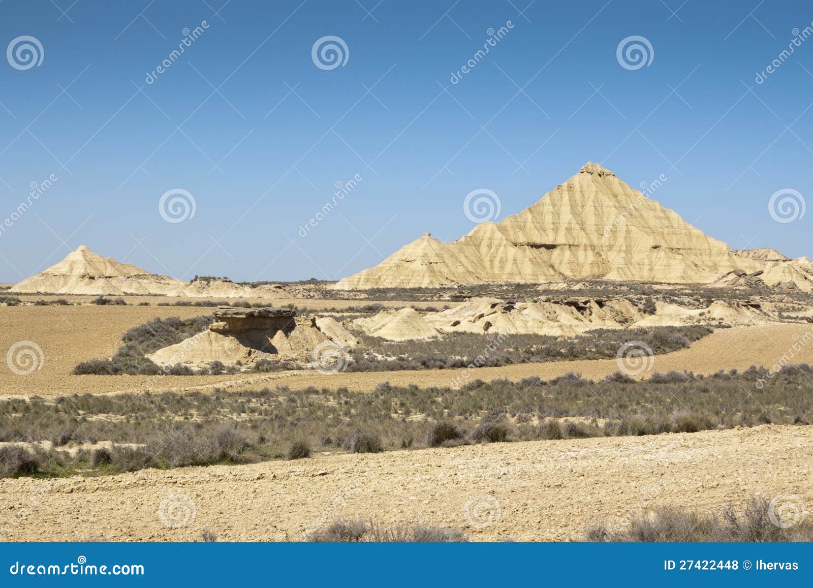 Semi-desert landscape stock photo. Image of ground, arid - 27422448