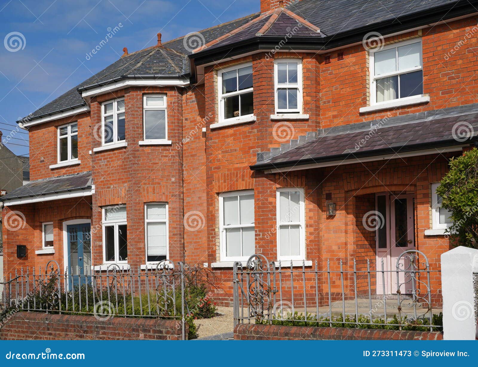 Semi-detached houses stock image. Image of detached - 273311473