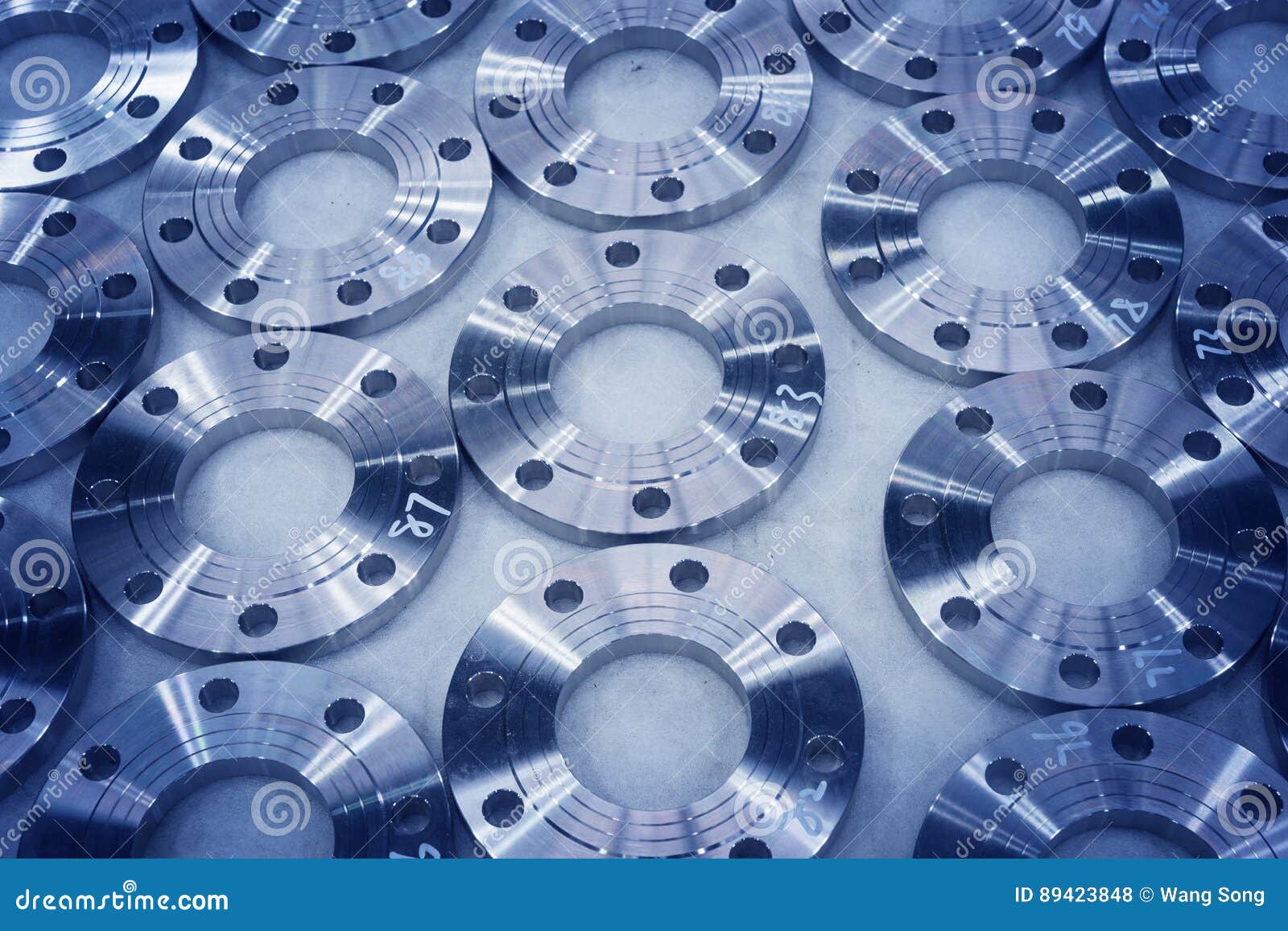 Metal flange ring stock photo. Image of metal, inside - 89423848