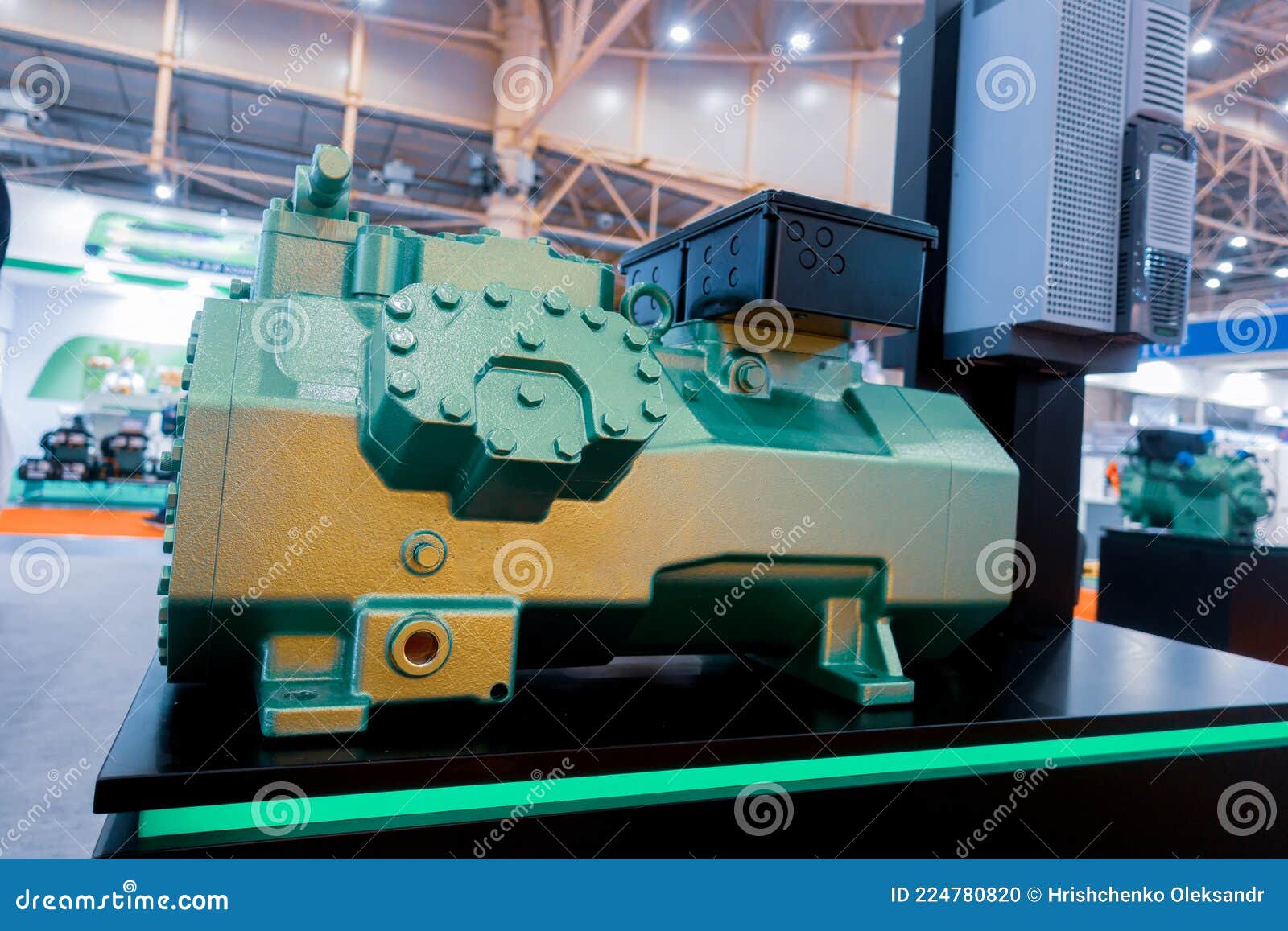 Semi Hermetic Reciprocating Compressors. Compressors Stock Photo ...
