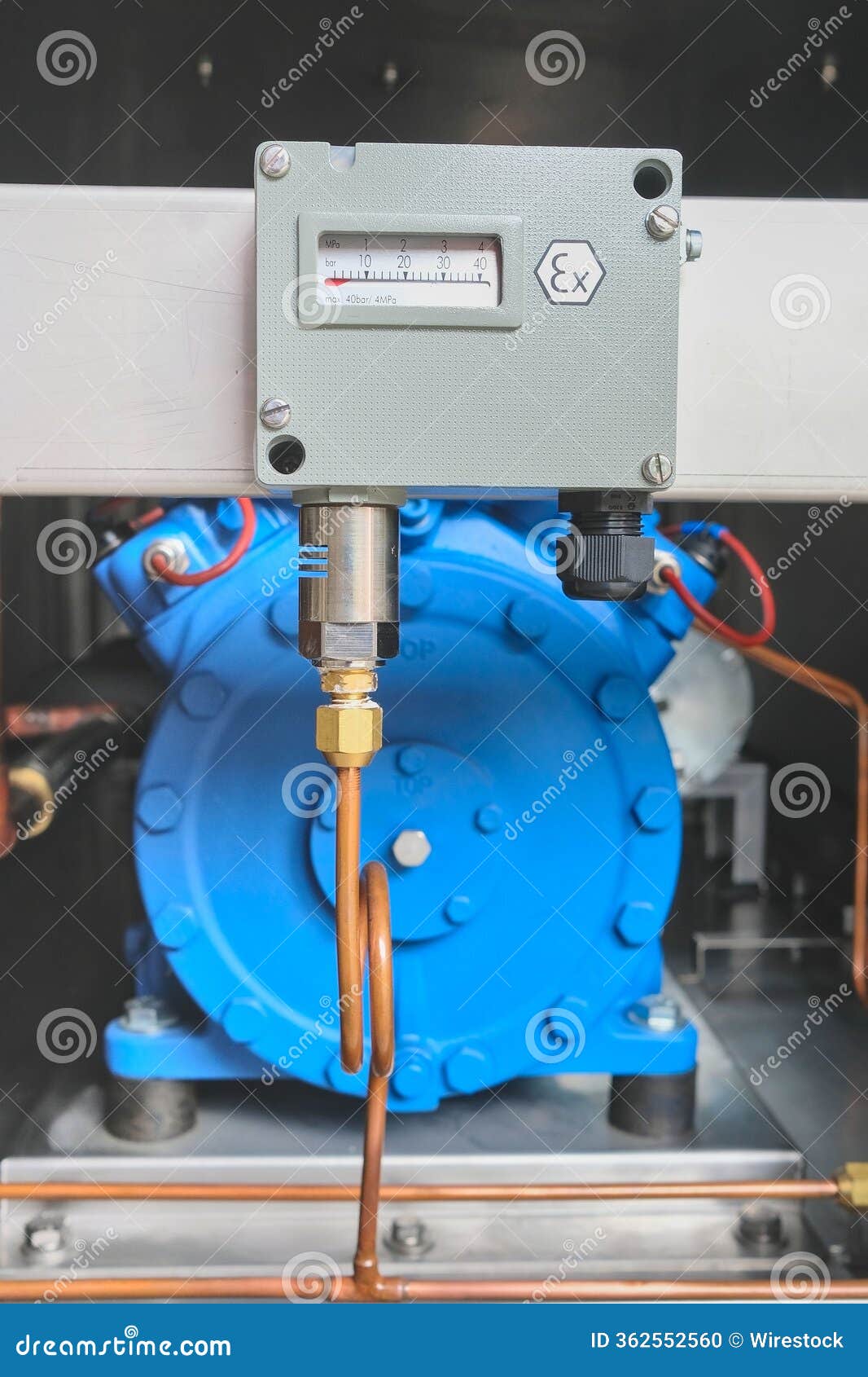 An Explosion-proof Motorized Fire Damper. Stock Photo | CartoonDealer ...