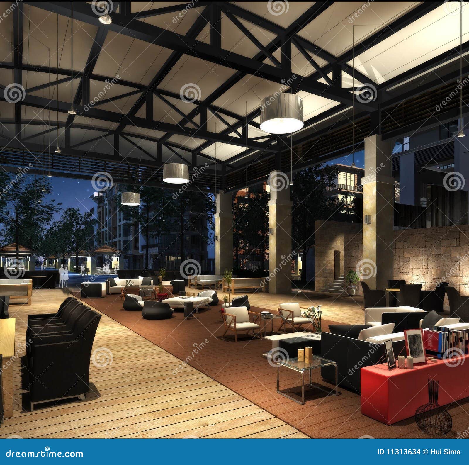 Semi-open space stock illustration. Illustration of gathering - 11313634