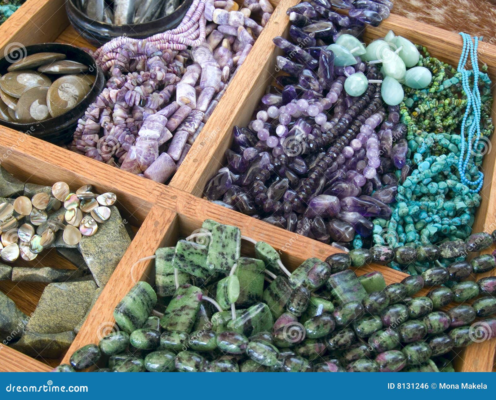 Semi Precious Gemstone Beads Stock Photo - Image of ruby, beads: 8131246