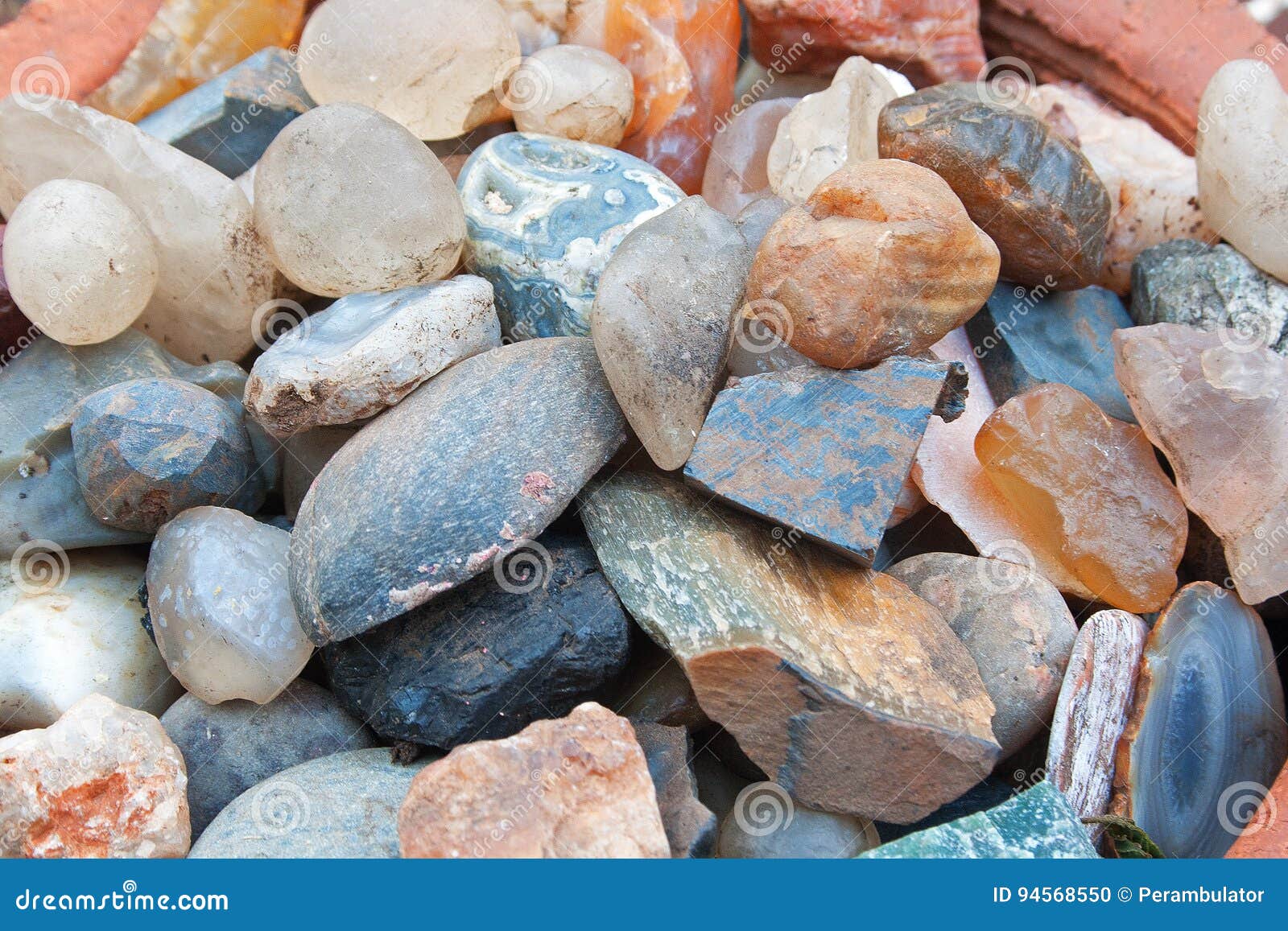 SEMI-PRECIOUS STONE COLLECTION Stock Photo - Image of light ...