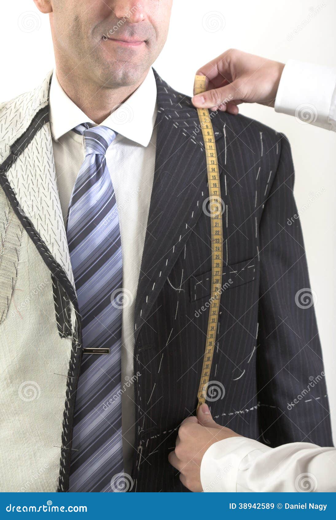 Semi-ready, Elegant Tailor Made Suit Stock Image - Image of seamed ...