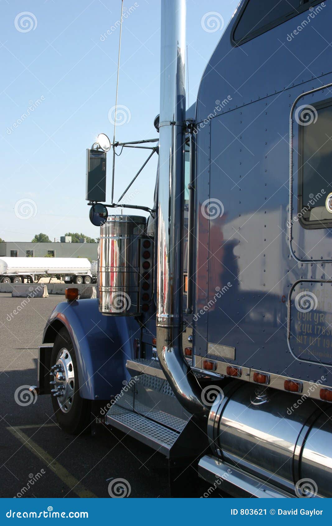Semi Tractor Side stock image. Image of haul, road, freight - 803621