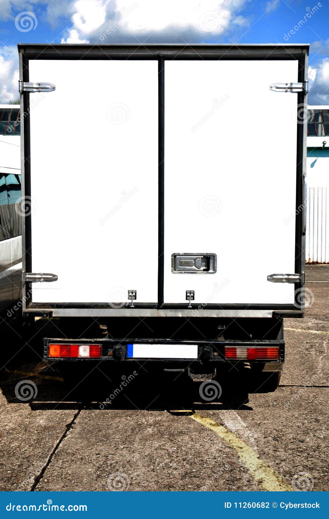 Semi Truck Back View