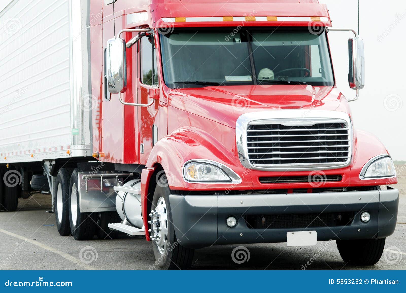Semi-truck stock photo. Image of transportation, freight - 5853232