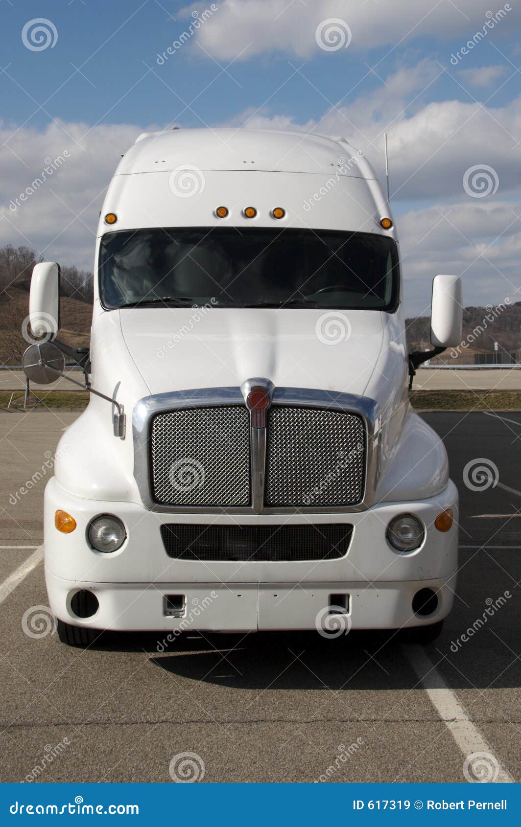 Semi Truck stock image. Image of auto, carrier, semi, deliver - 617319