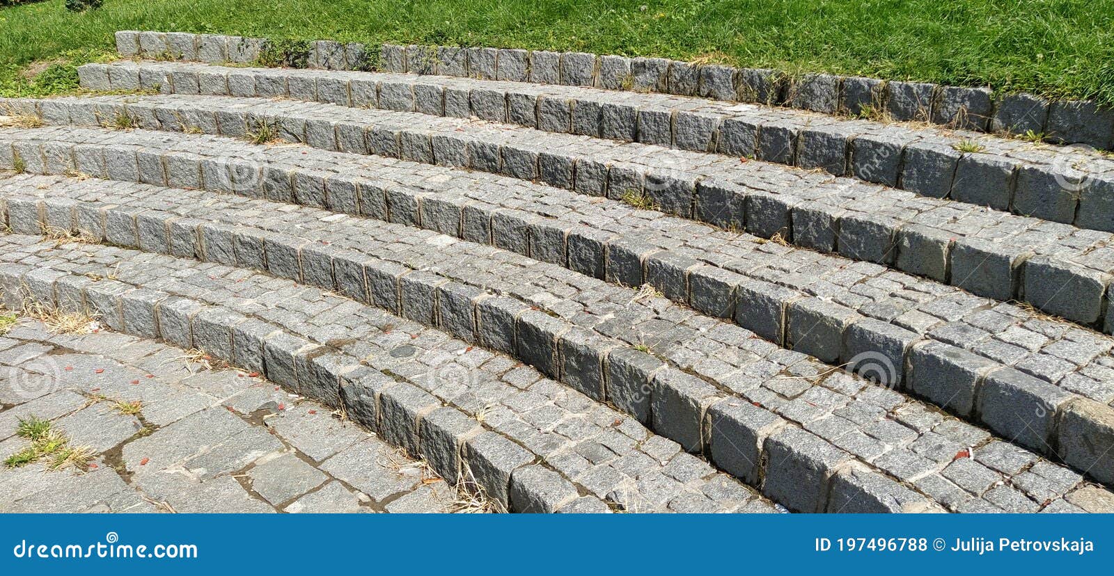 Semicircular Steps of the Amphitheater. Wide Staircase Made of Stone ...