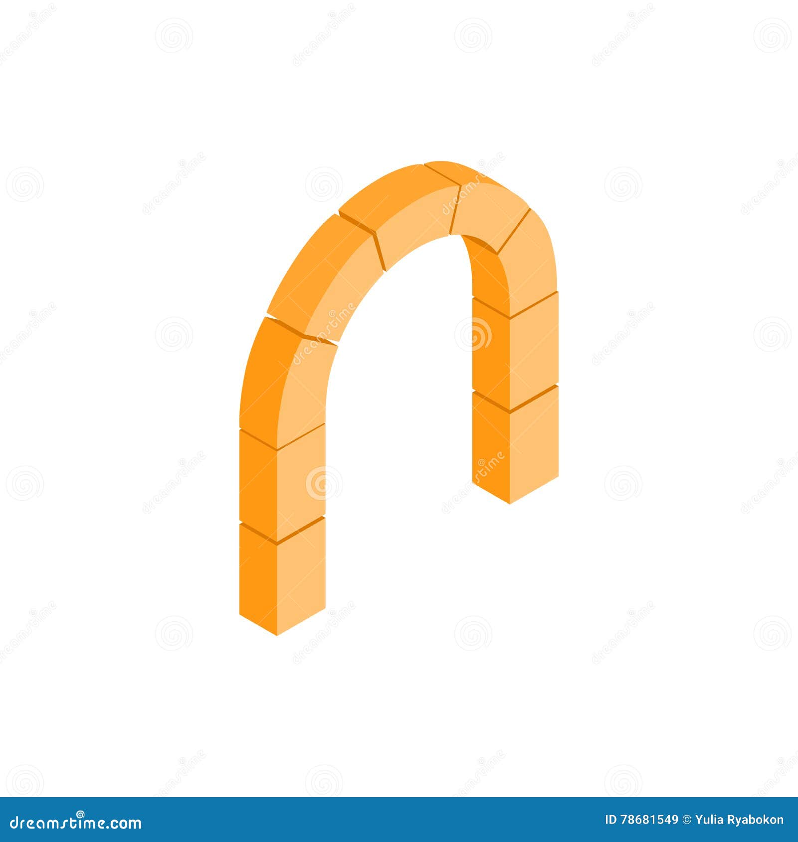 Shouldered Arch Flower Frame Vector Illustration | CartoonDealer.com ...