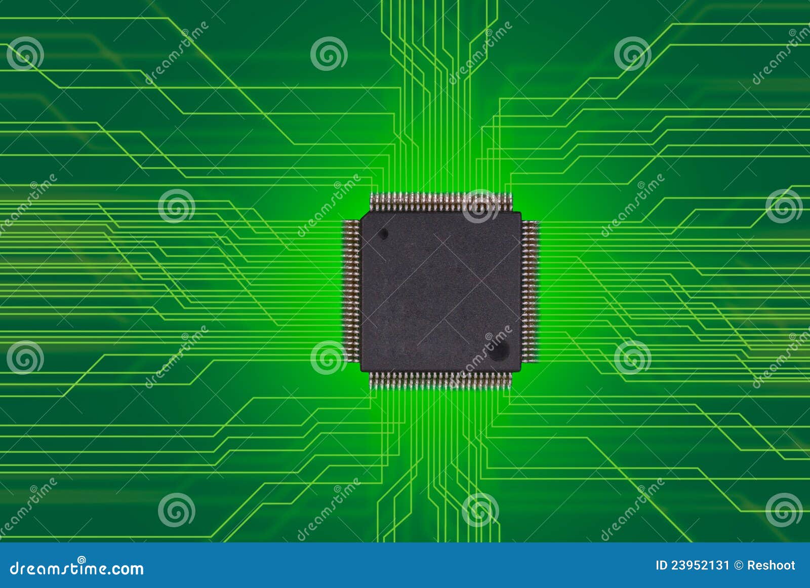 Semiconductor BGA Chip In Fingers And Optical Microscope - IC ...